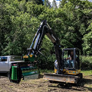 Creating Defensible Space With An Excavator Mulcher Or Flail Mower ...
